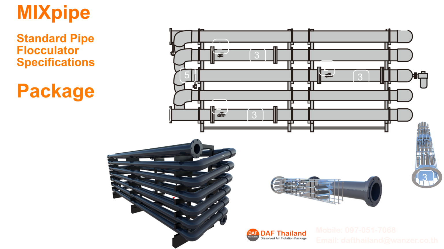 Pipe Flocculator - DAF Thailand